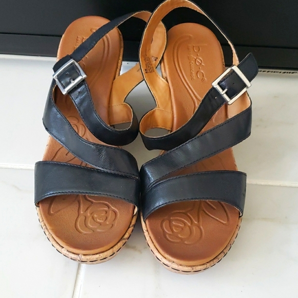 boc , born concept | Shoes | Boc Sandal Wedges Black Size 8 | Poshmark